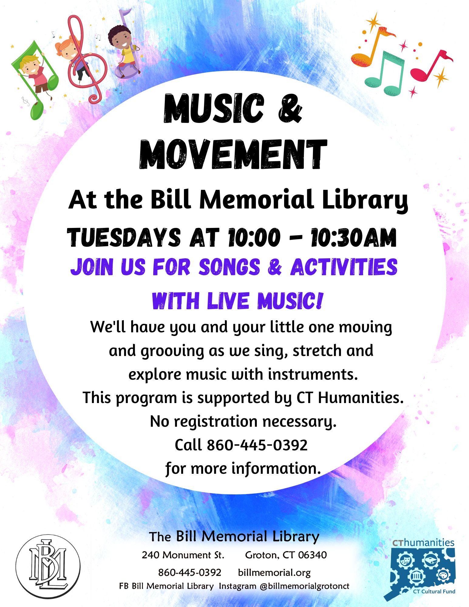 2023 Summer Music & Movement - BILL MEMORIAL LIBRARY