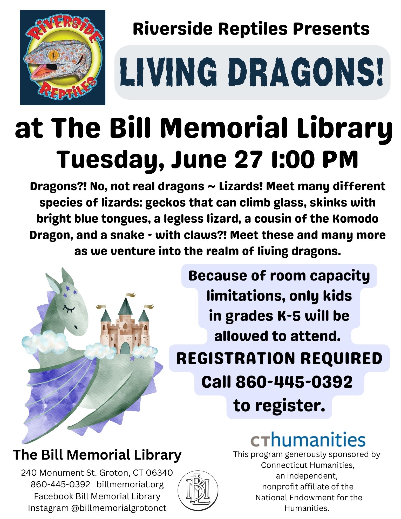 2023 Living Dragons at the Library! - BILL MEMORIAL LIBRARY