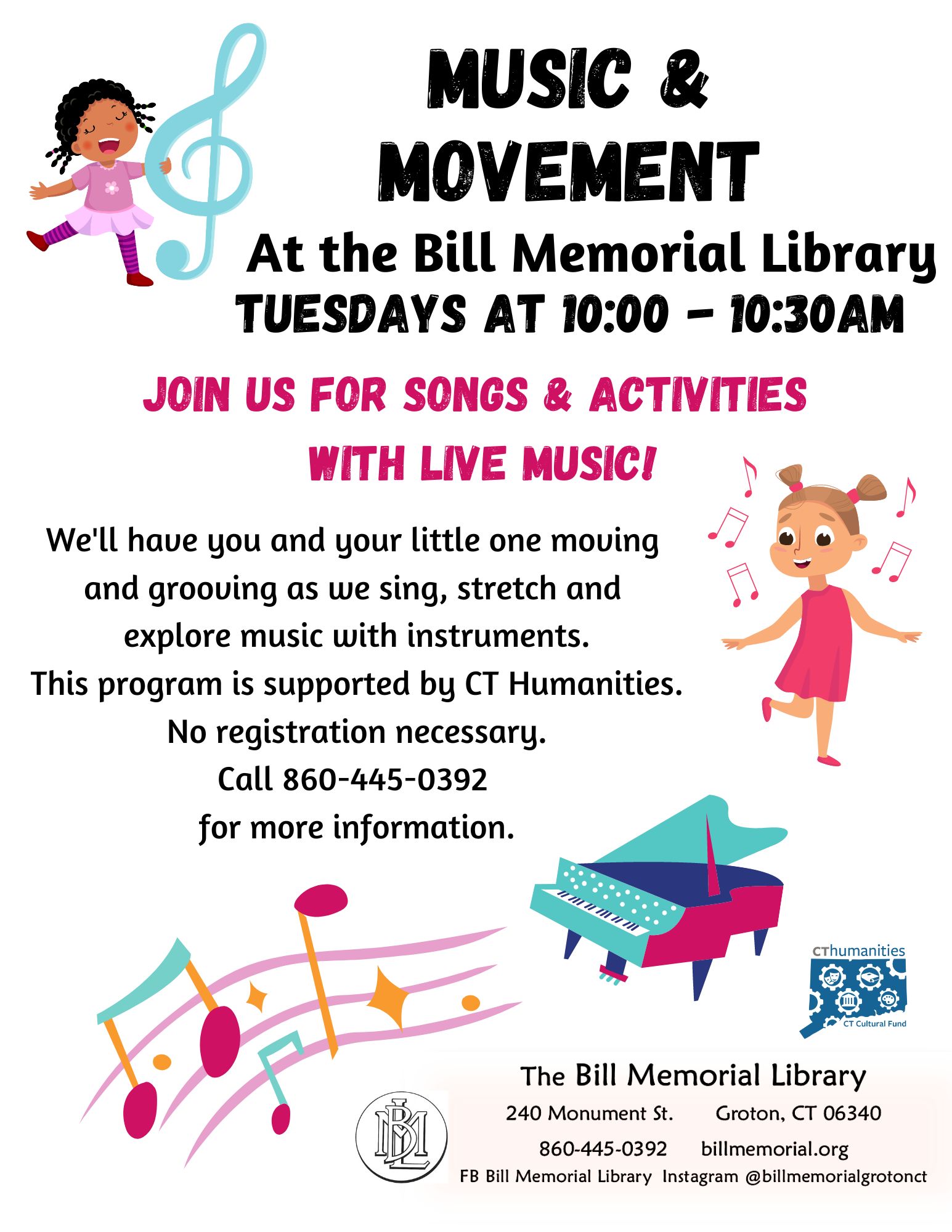 2023 Fall Music and Movement - BILL MEMORIAL LIBRARY