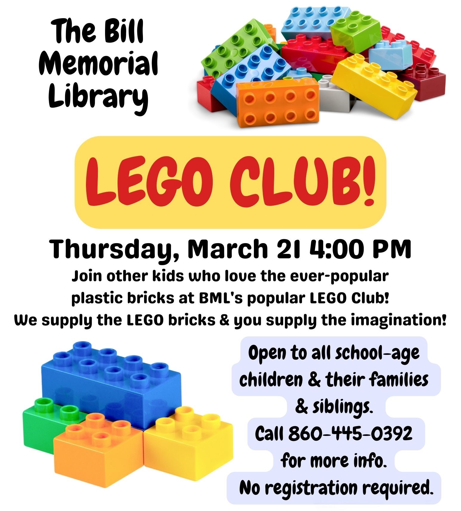2024 March LEGO Club - BILL MEMORIAL LIBRARY