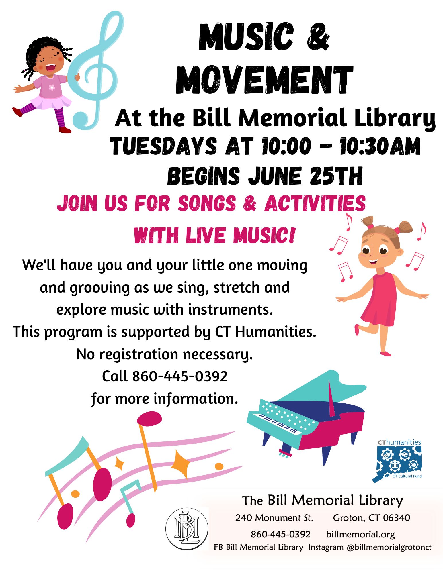 2024 Summer Music & Movement - BILL MEMORIAL LIBRARY