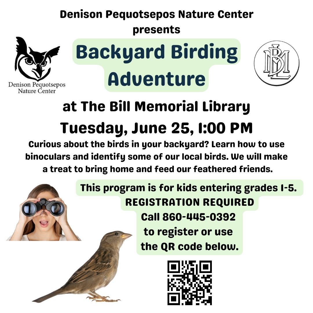 2024 DPNC Backyard Birding - BILL MEMORIAL LIBRARY