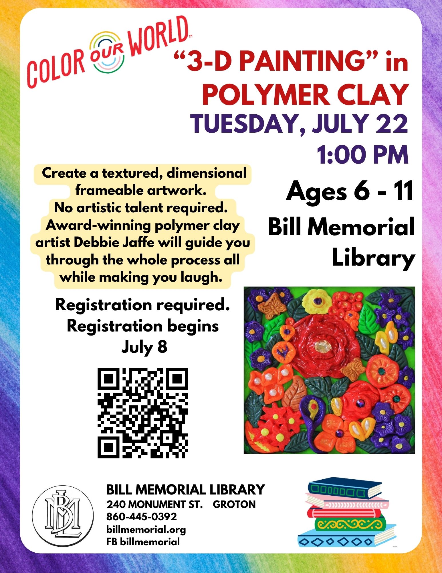 2025 FULL : Kids’ “3-D Painting” in Polymer Clay with Debbie Jaffee ...