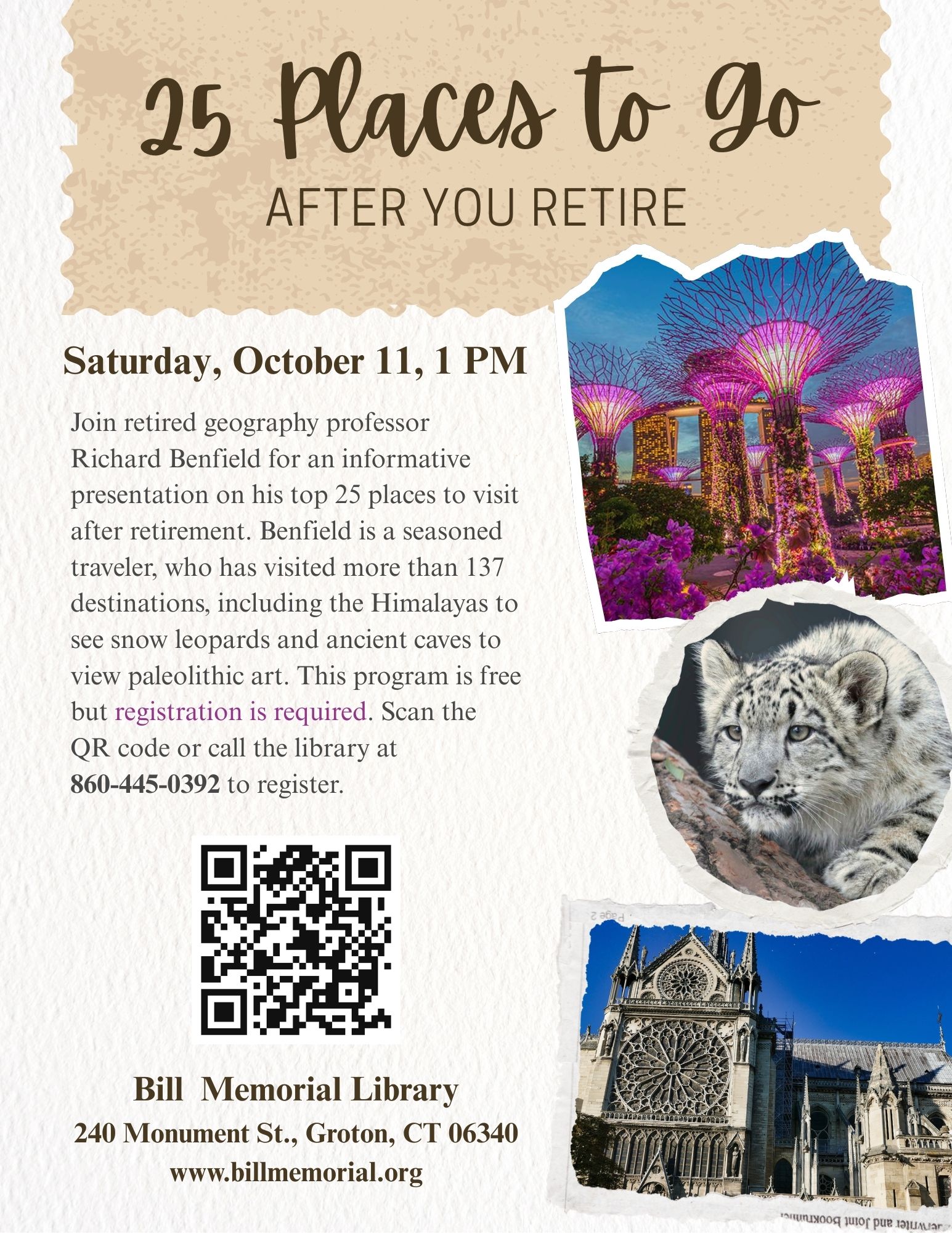 2025 25 Places to Visit After Retirement - BILL MEMORIAL LIBRARY